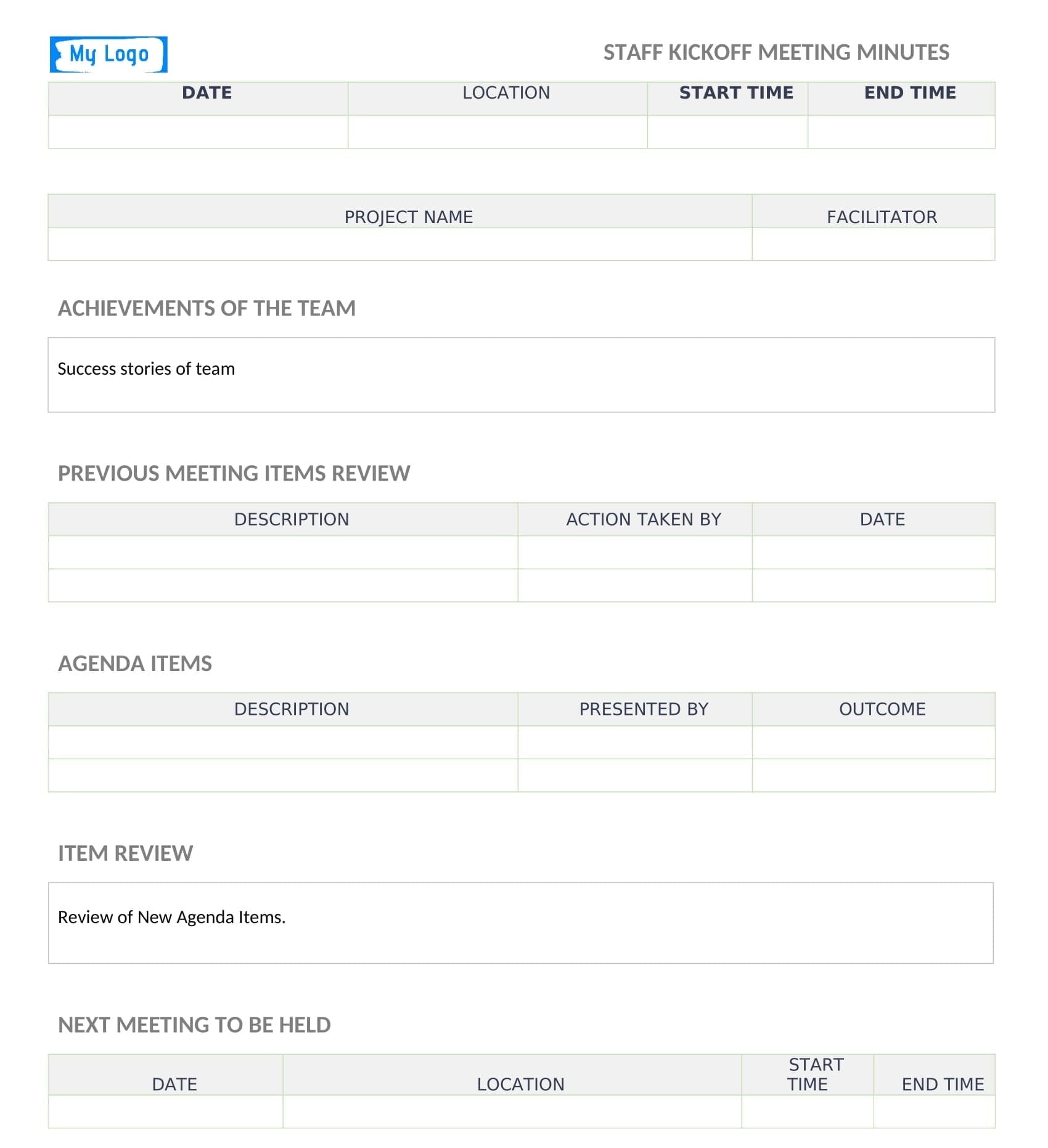 Meeting Minutes Template - Free Download, No Registration Required | PM ...
