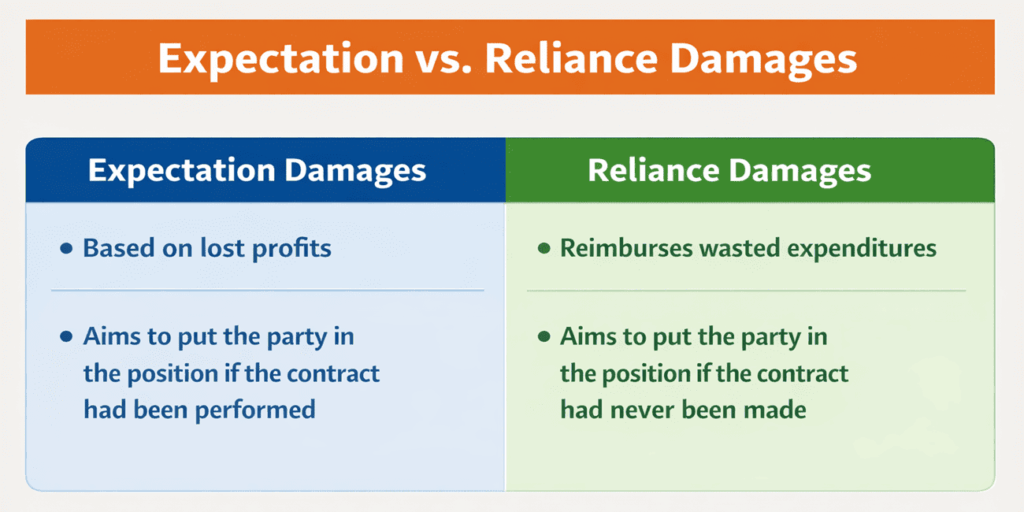 Expectation Vs Reliance Damages | PM Study Circle