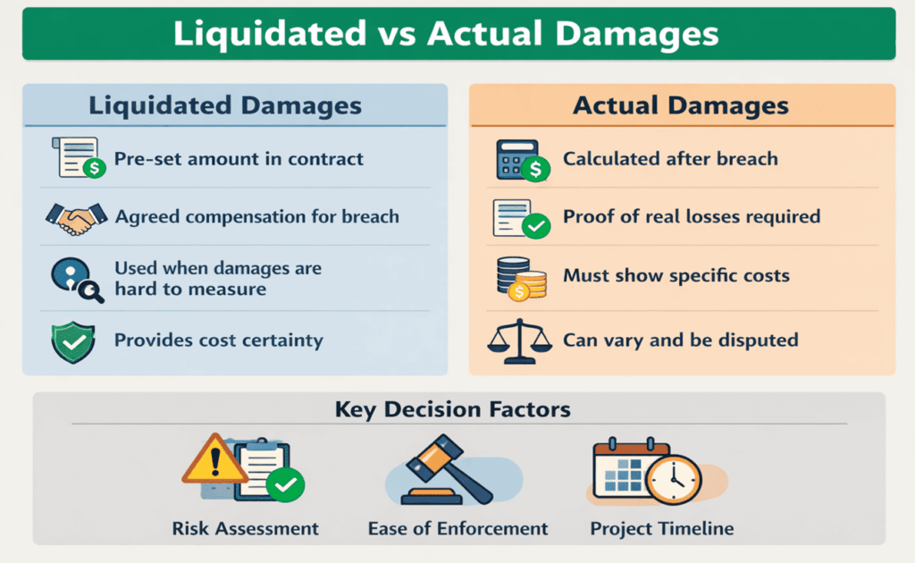 Liquidated Vs Actual Damages | PM Study Circle