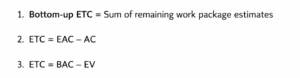 Estimate to Complete (ETC) Calculator | PM Study Circle